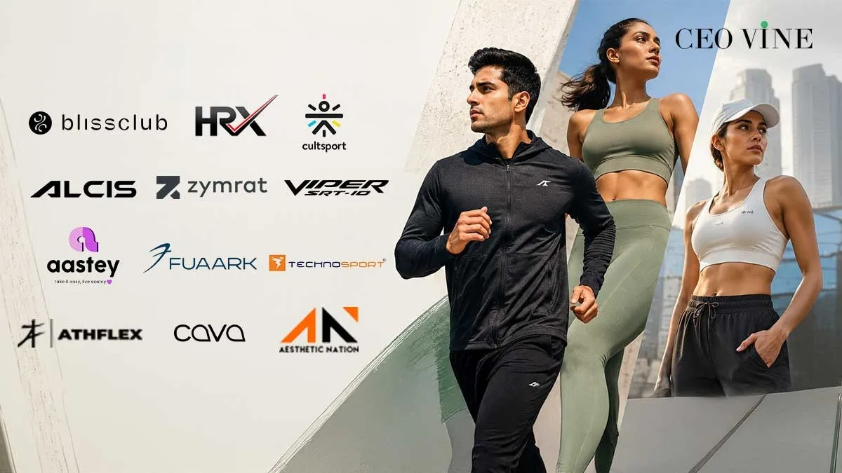 Top 12 Indian Athleisure Brands Growing Fast in 2026 | CEO VINE